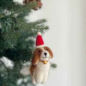 Felt King Charles Cavalier Dog Ornament, Needle Felted Dog Ornament ...