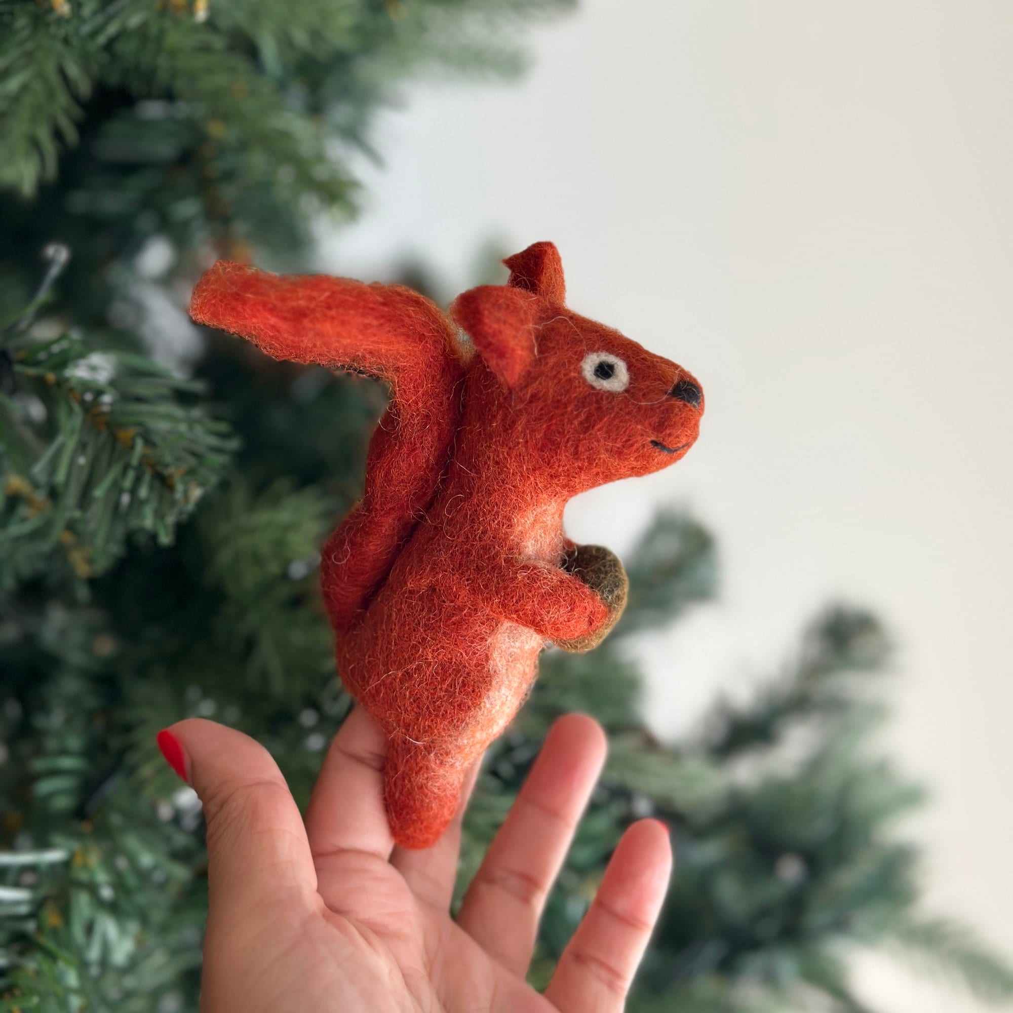 Forest Animal Finger Puppet Set, Needle Felted Woodland Animal Toy ...