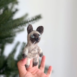 Cat Felt Finger Puppet, Tabby Cat, Needle Felted Finger Puppet, Waldorf ...