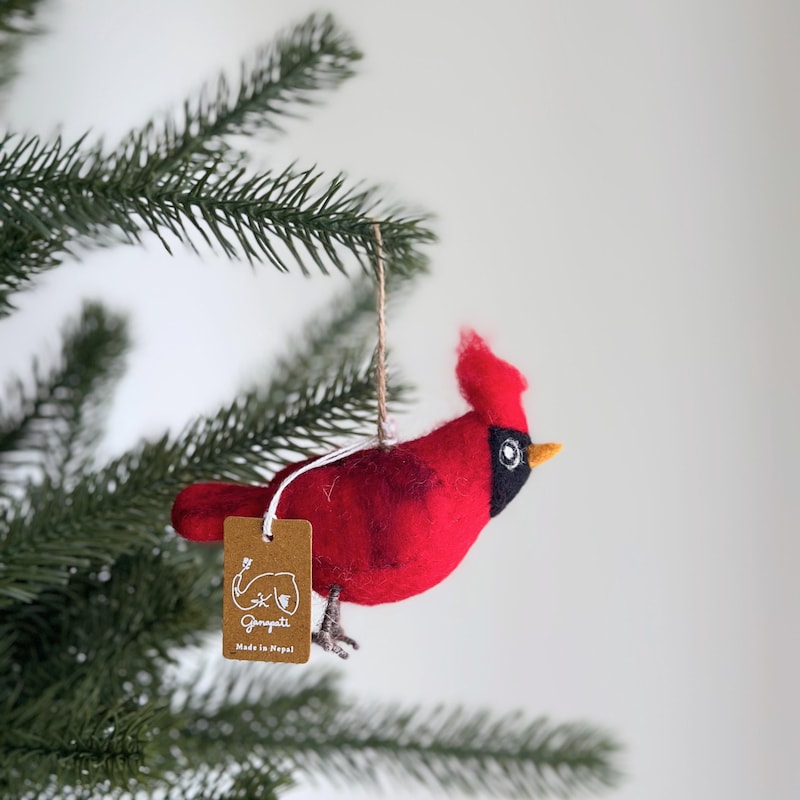 Felt Cardinal Ornament - Etsy
