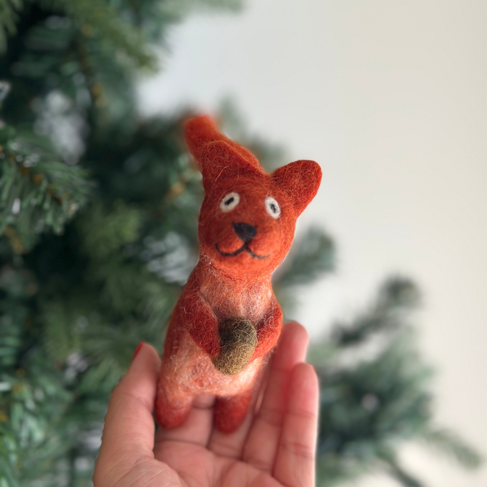 Forest Animal Finger Puppet Set, Needle Felted Woodland Animal Toy ...