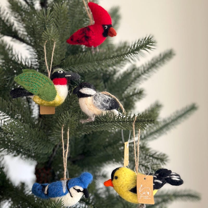 Bird Christmas Ornaments - Etsy
