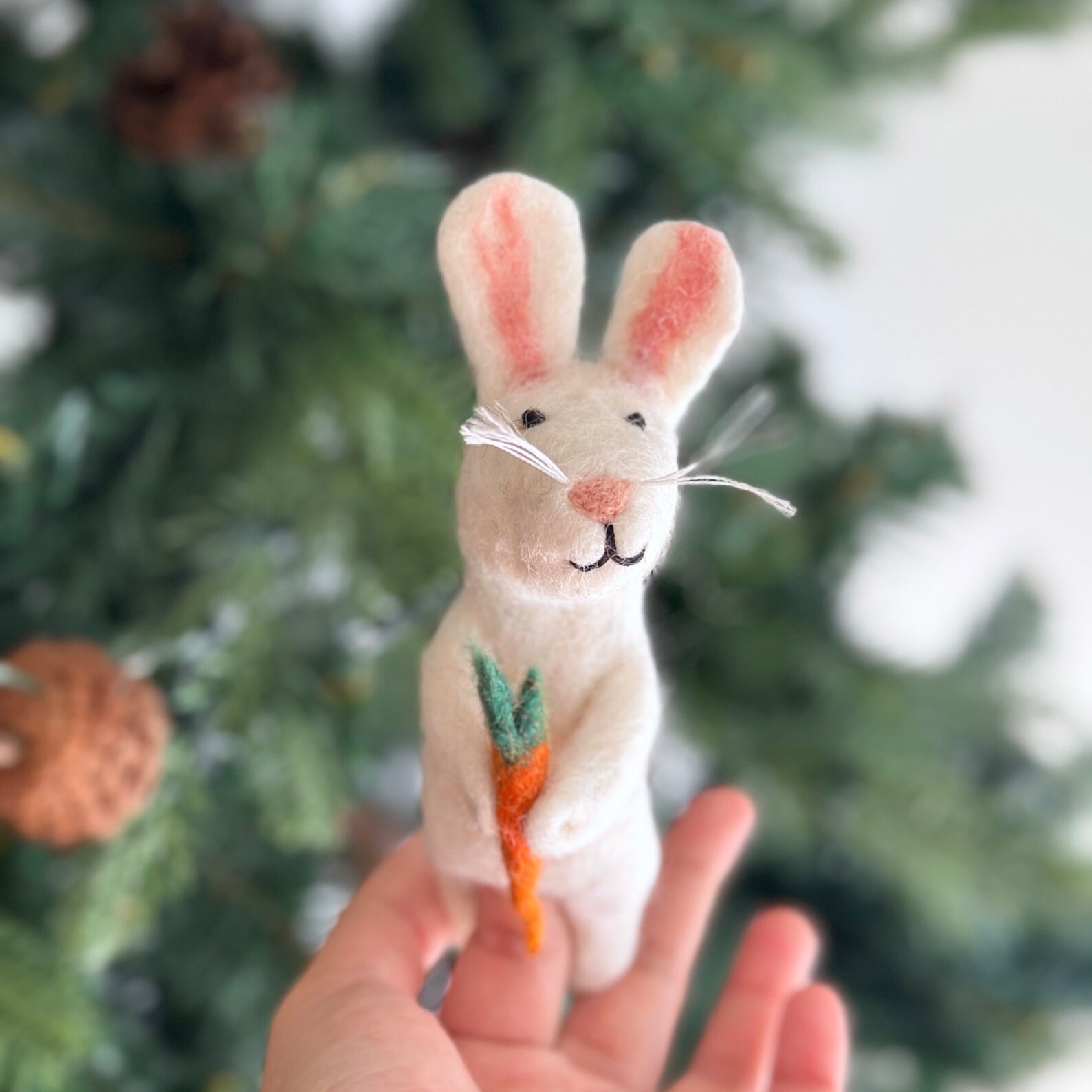 Forest Animal Finger Puppet Set, Needle Felted Woodland Animal Toy ...