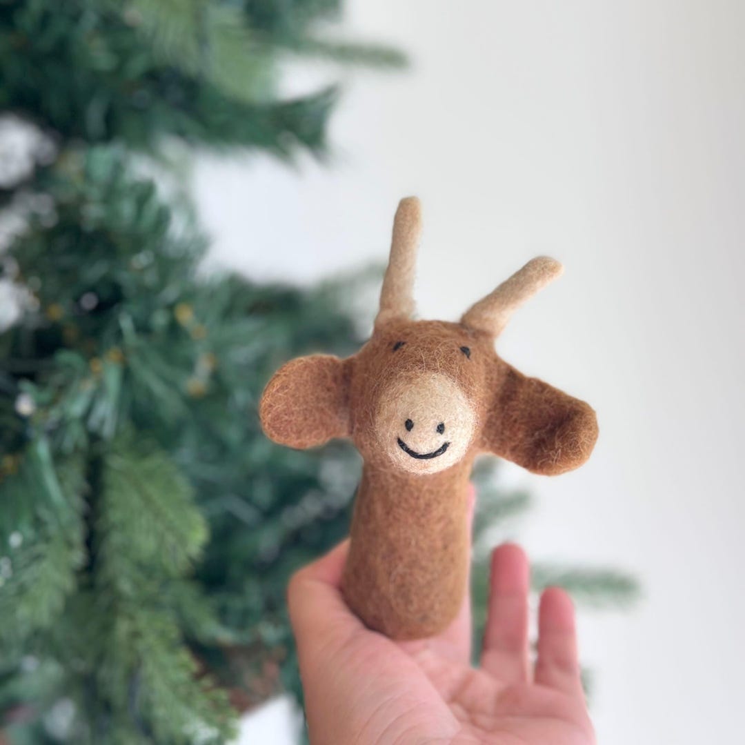 Felt Ox Cow Finger Puppet - Etsy