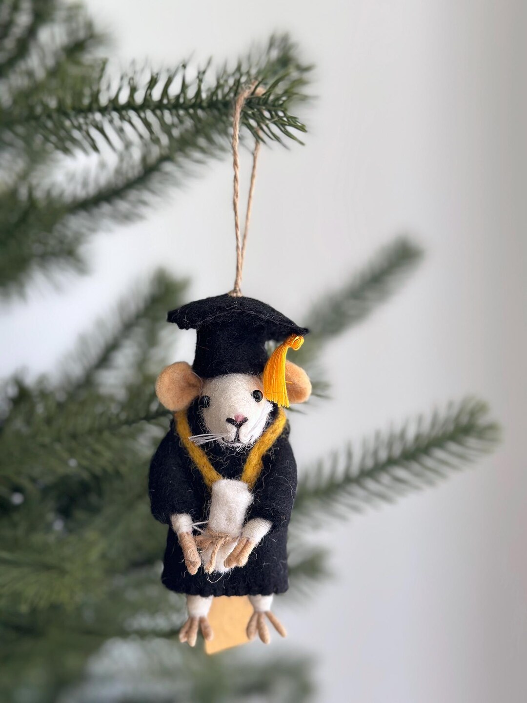 Graduation Mouse Ornament - Etsy