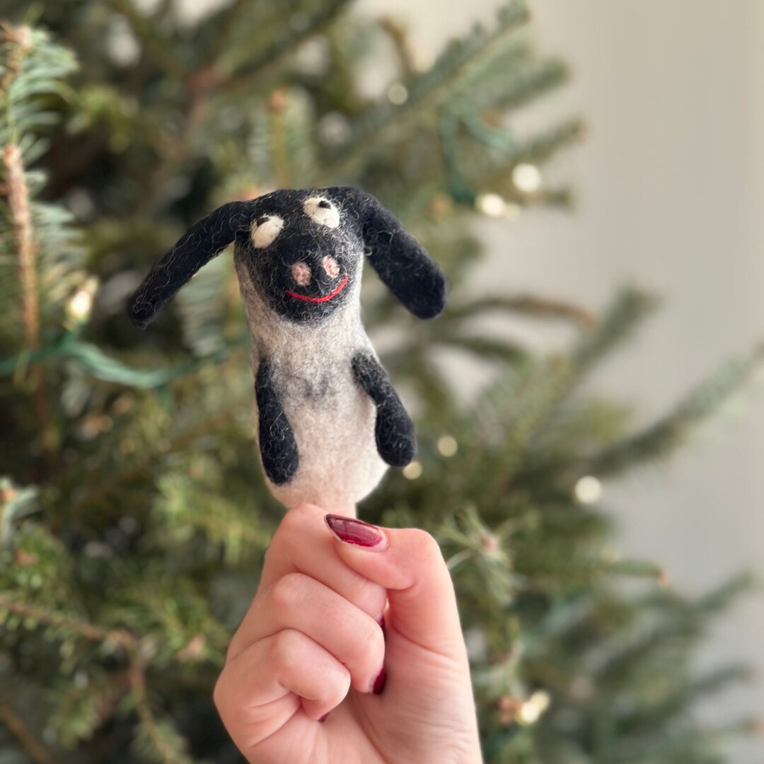 Silly Sheep Finger Puppet, Needle Felted Sheep Finger Puppet, Waldorf ...
