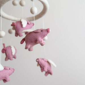 Flying Pig Baby Mobile, Pink Pig Mobile, Barnyard Baby Mobile for ...