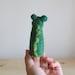 Alligator Finger Puppet, Handmade Crocodile Finger Puppet, Waldorf Toy ...