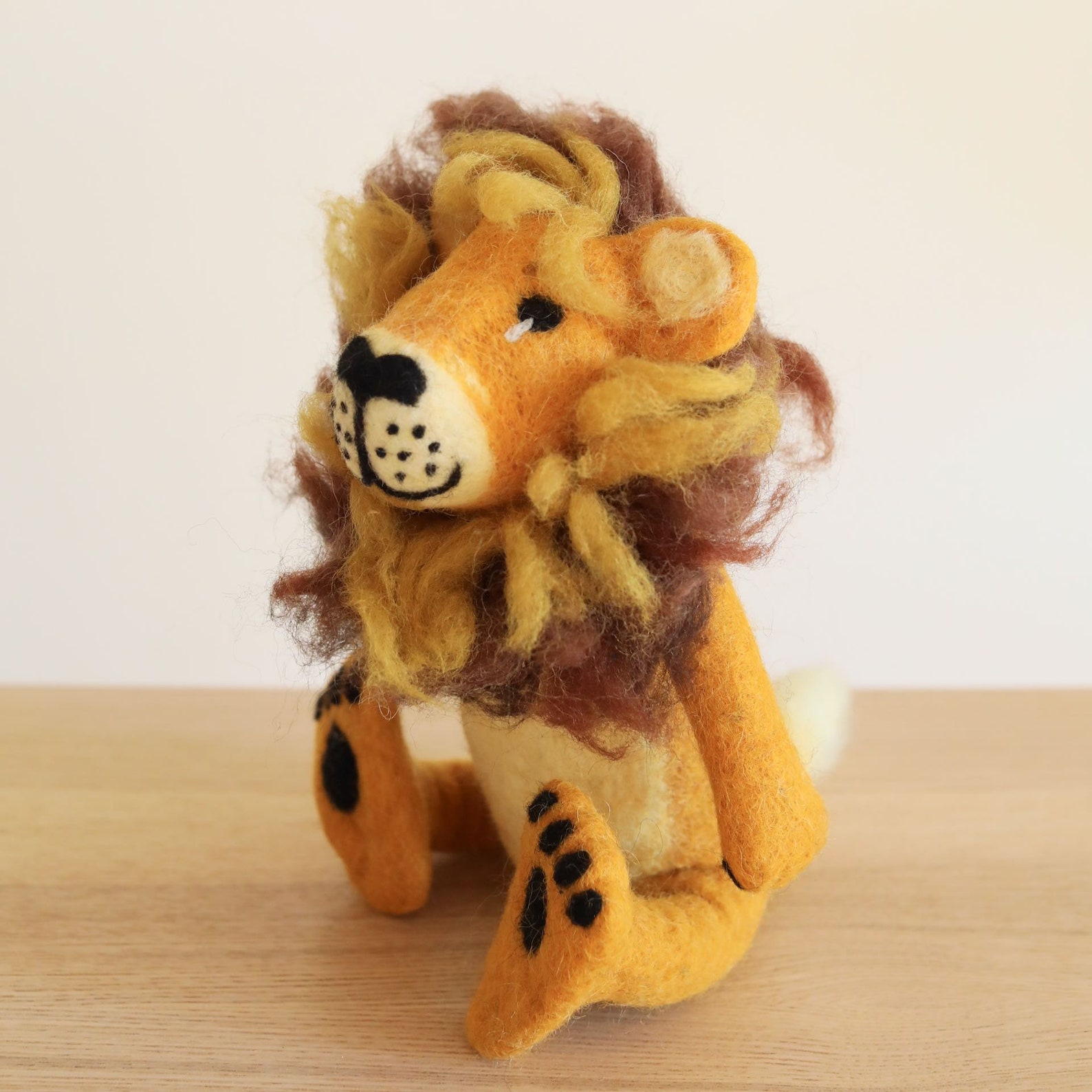 Felt Lion Needle Felt Animal Lion King Toy Simba Toy - Etsy