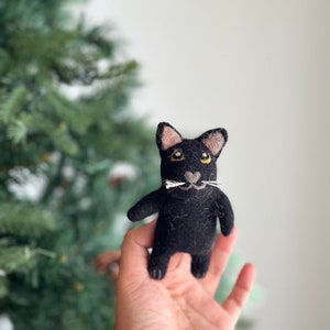 Cat Felt Finger Puppet, Tabby Cat, Needle Felted Finger Puppet, Waldorf ...