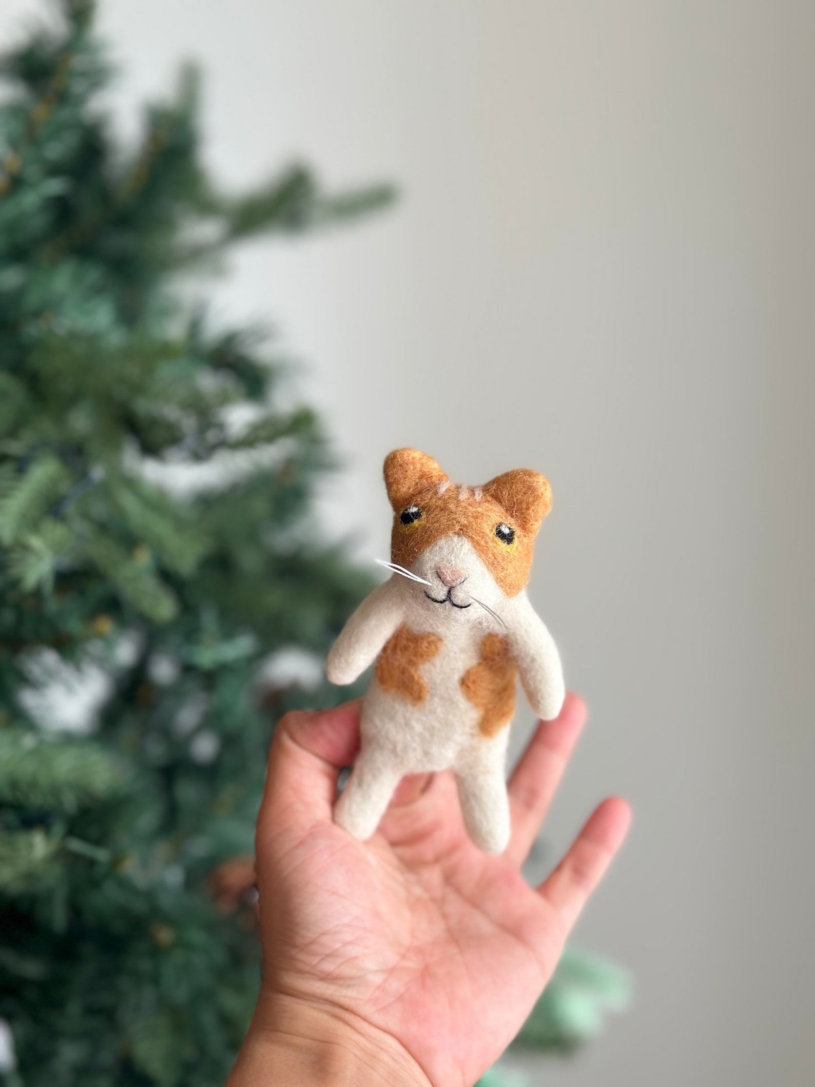 Ginger Cat Finger Puppet, Tabby Cat, Needle Felted Finger Puppet ...