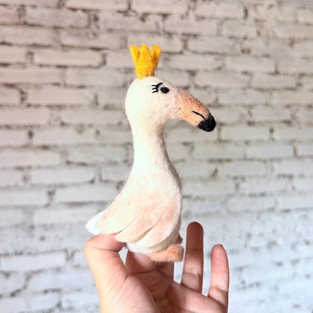 Swan Finger Puppet, Waldorf Toy, Pretend Play, Story Telling for Kids ...