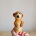 Felt Meerkat Finger Puppet Meerkat Miniature African Animal - Etsy