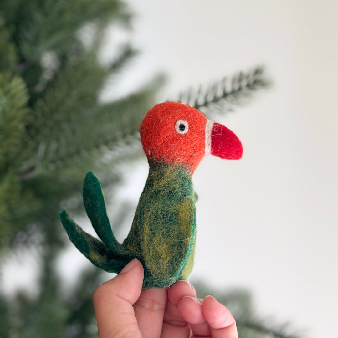 Felt Parrot Finger Puppet, Wardolf Inspired Toy, Pretend Play - Etsy
