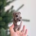 Felt Meerkat Finger Puppet, Meerkat Miniature, African Animal Cuddle ...