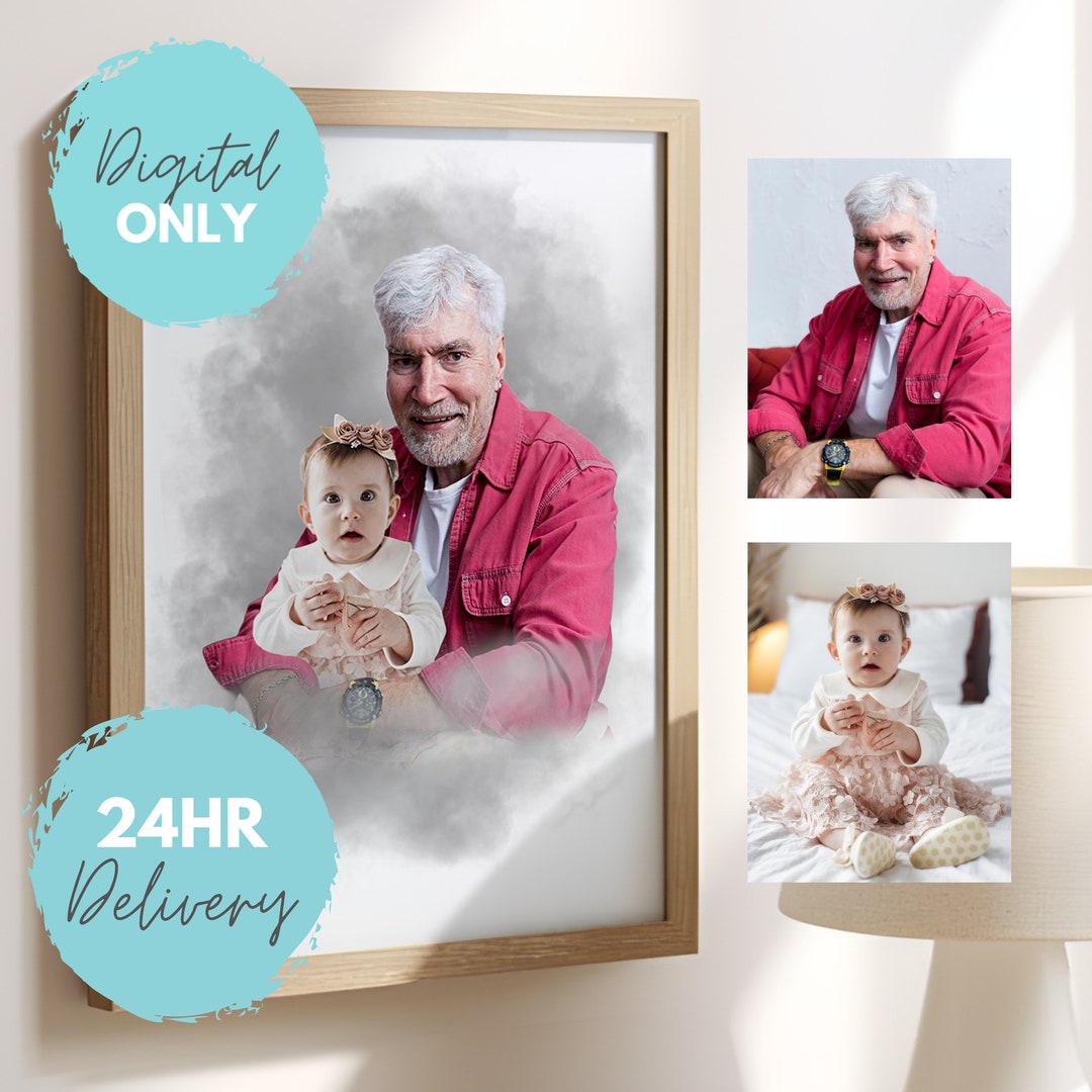 Combine Baby to a Family Photo With a Lost Loved One Merge Separate ...