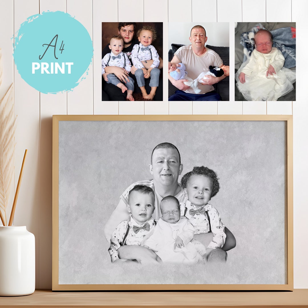 Combine Baby to a Family Photo With a Lost Loved One Merge Separate ...