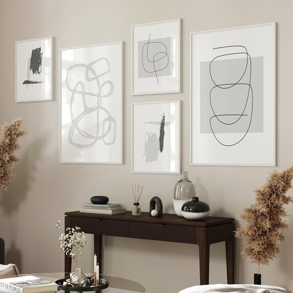 Gray Wall Art - Etsy