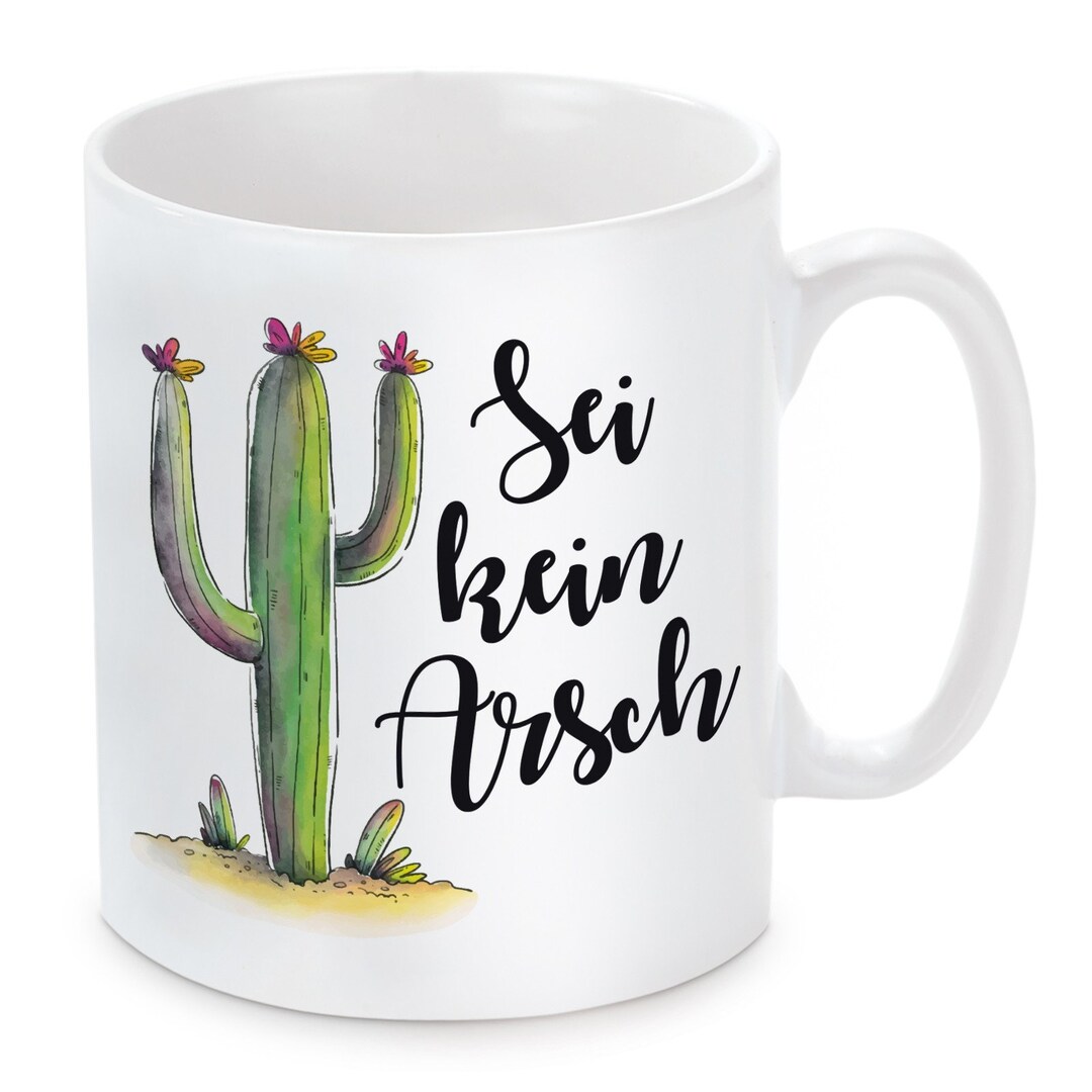 Tasse Modell: Sei kein Arsch. optional auch mit Wunschtext auf der Rückseite - Etsy México
