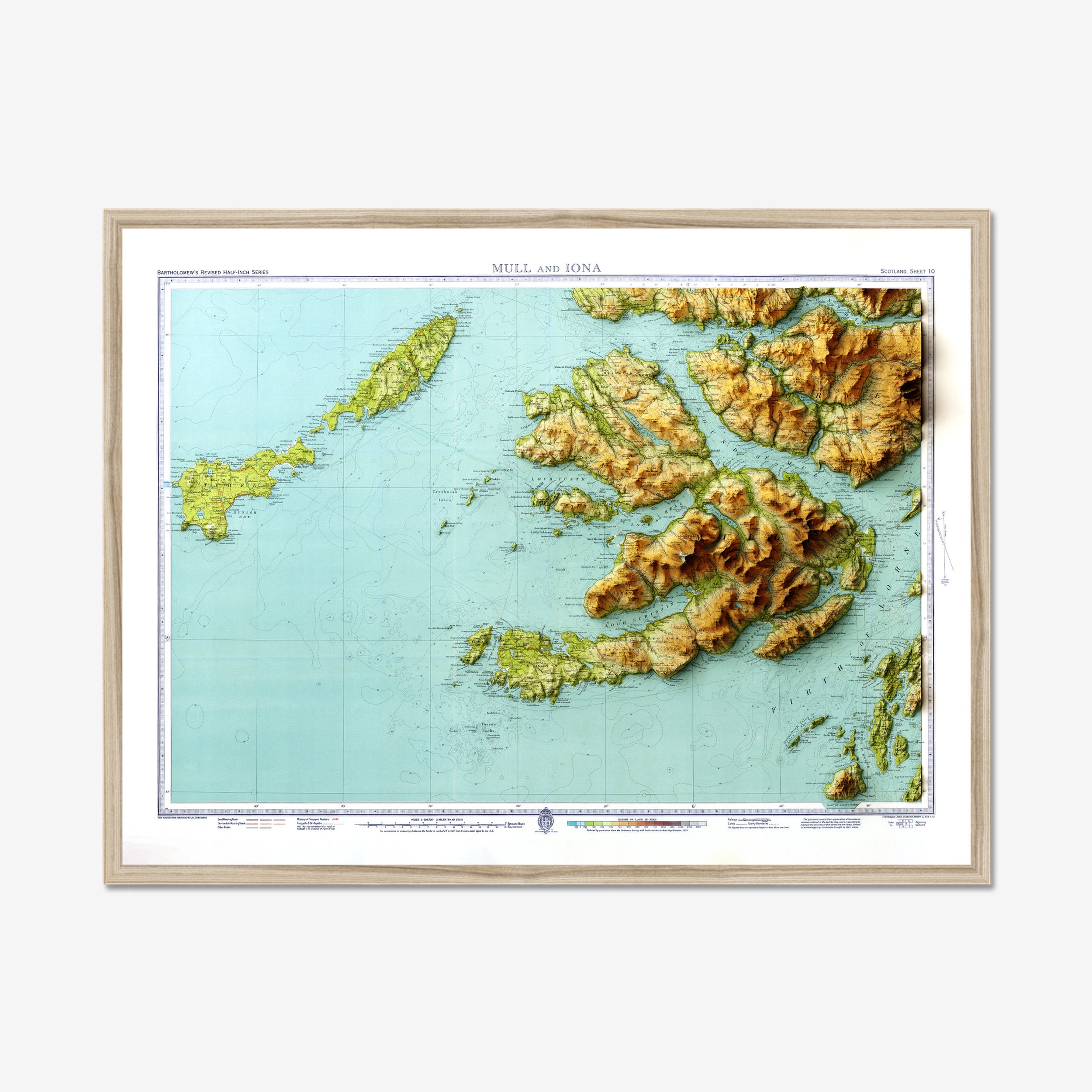 Antique Iona Map - Etsy
