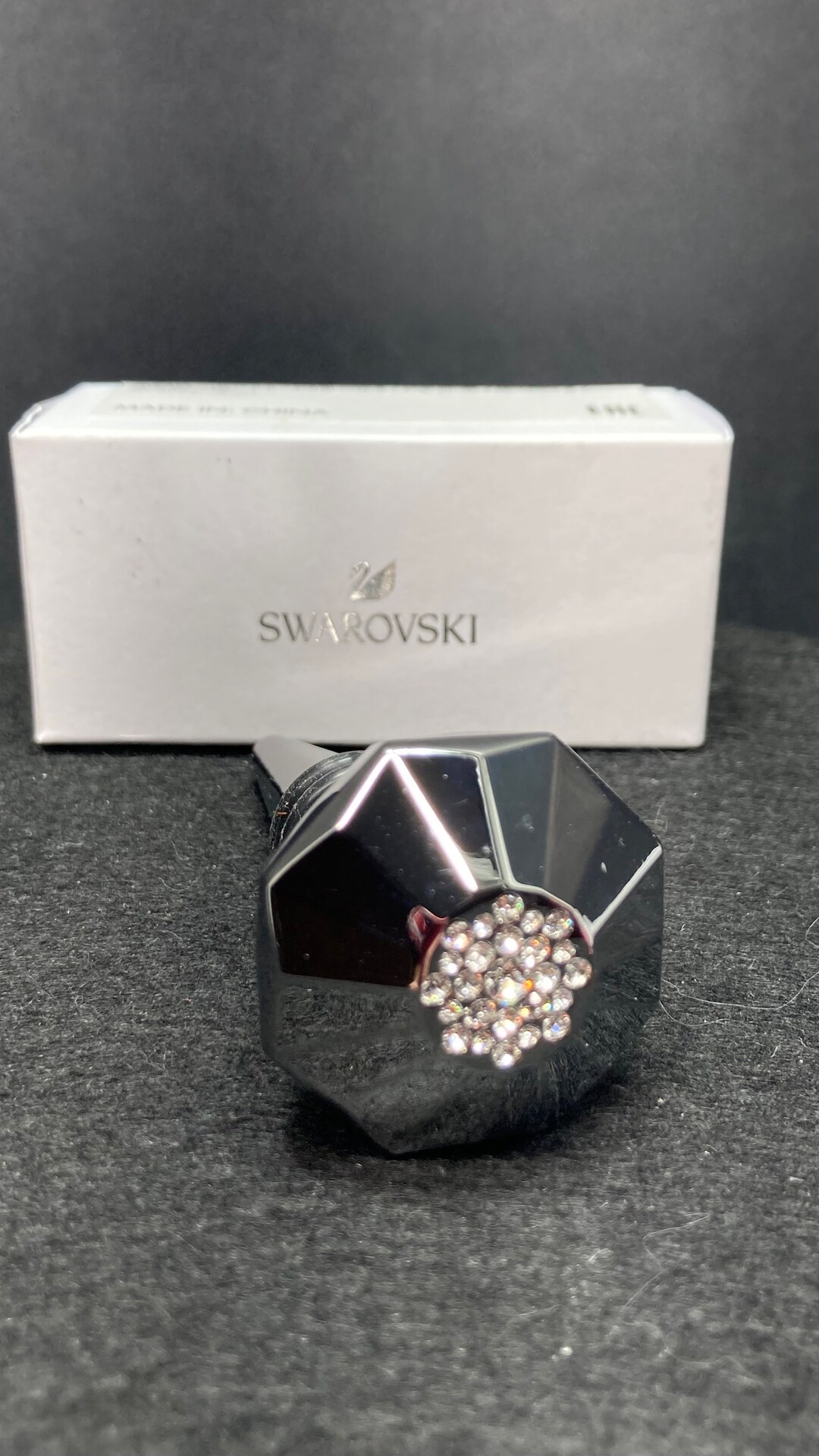 Swarovski Crystal and Stainless Steal Wine Bottle Stopper Never Used ...