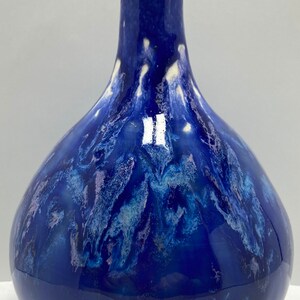 Joseph David Broudo Signed Studio Art Pottery Bud Vase Blue With Hints ...