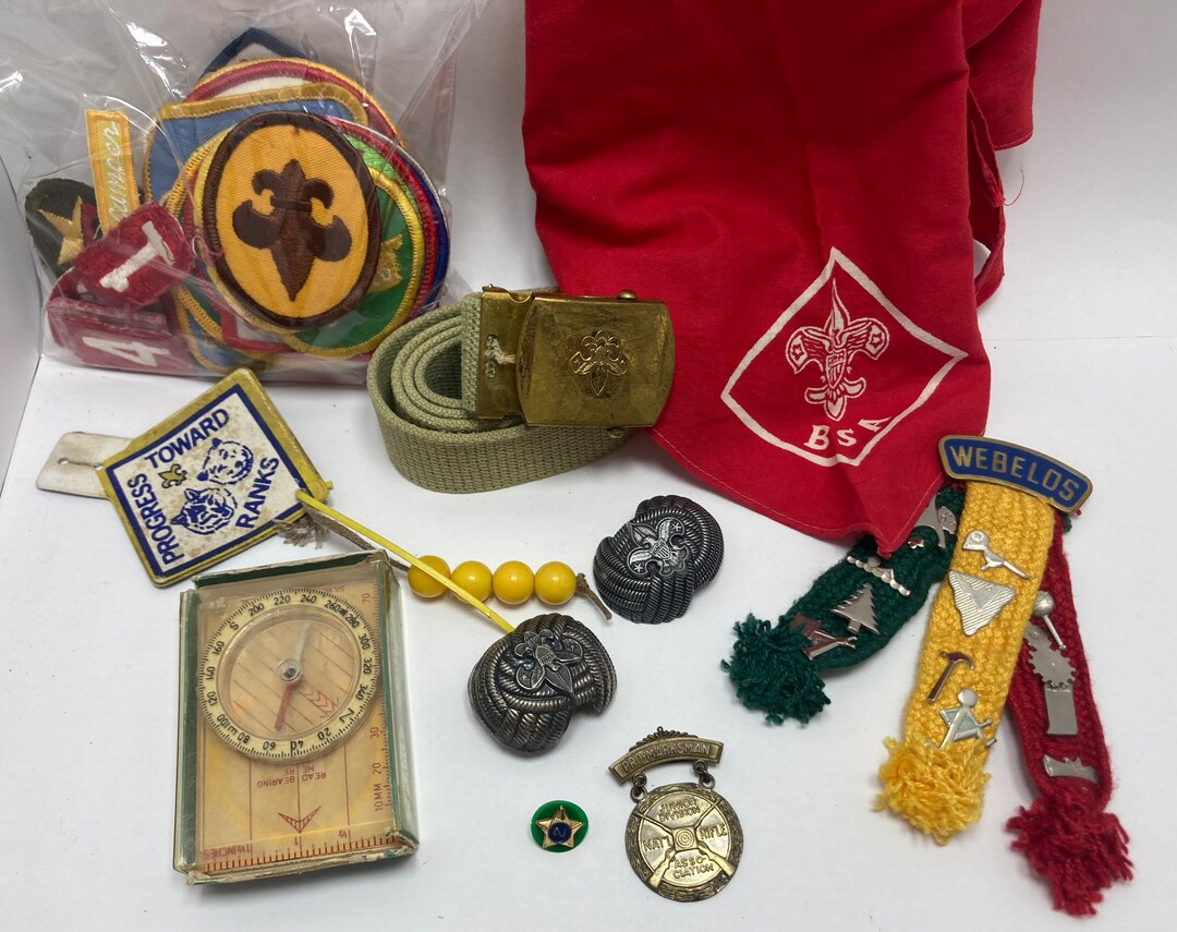 Boy Scouts BSA LOT of Patches Merit Badges Activity Pins Compass ...