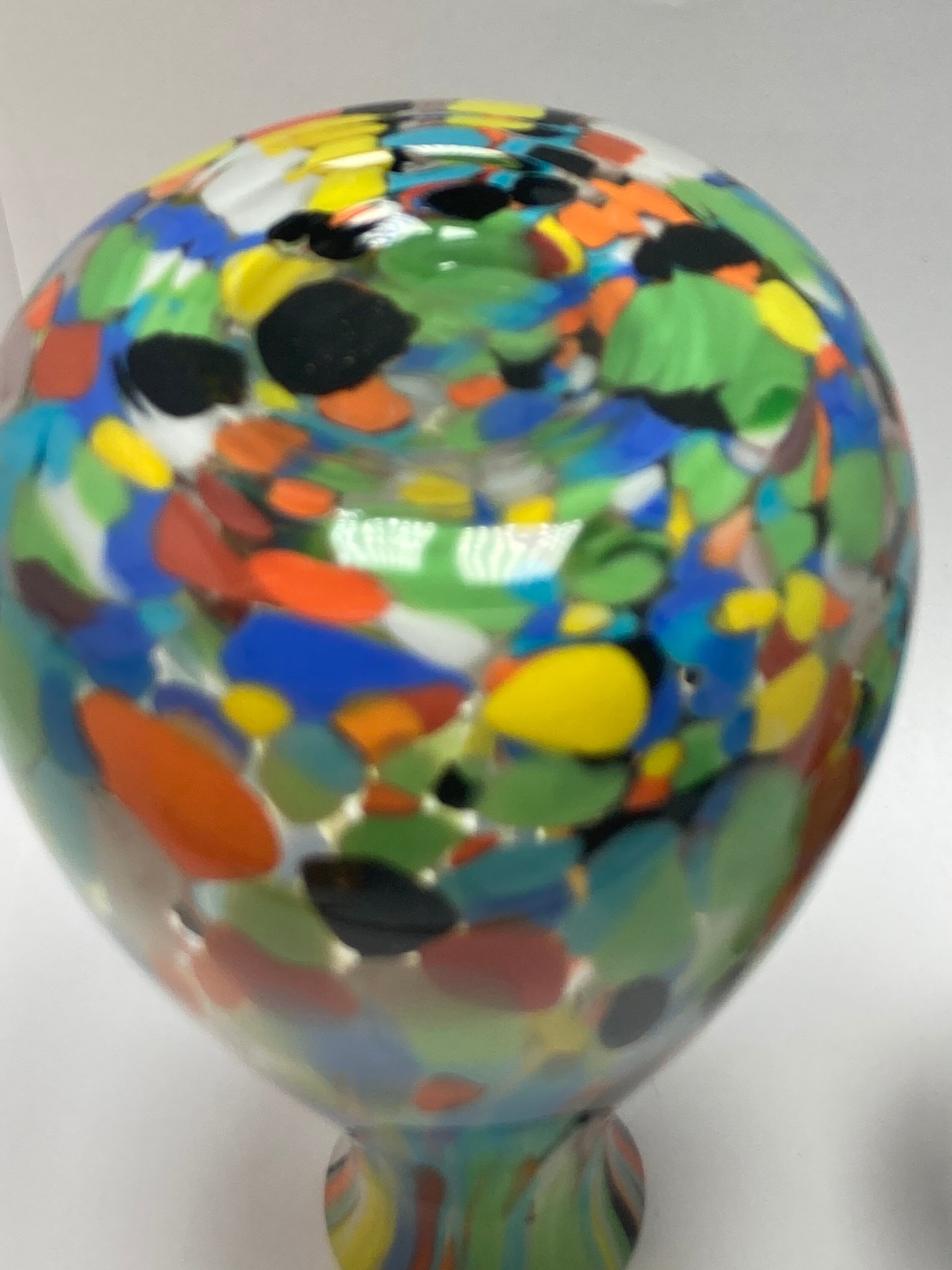 Brazilian Art Glass Murano Inspired Confetti Vasesfree Shipping - Etsy
