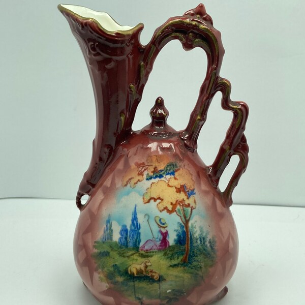 Czechoslovakia Pottery Pitcher - Etsy