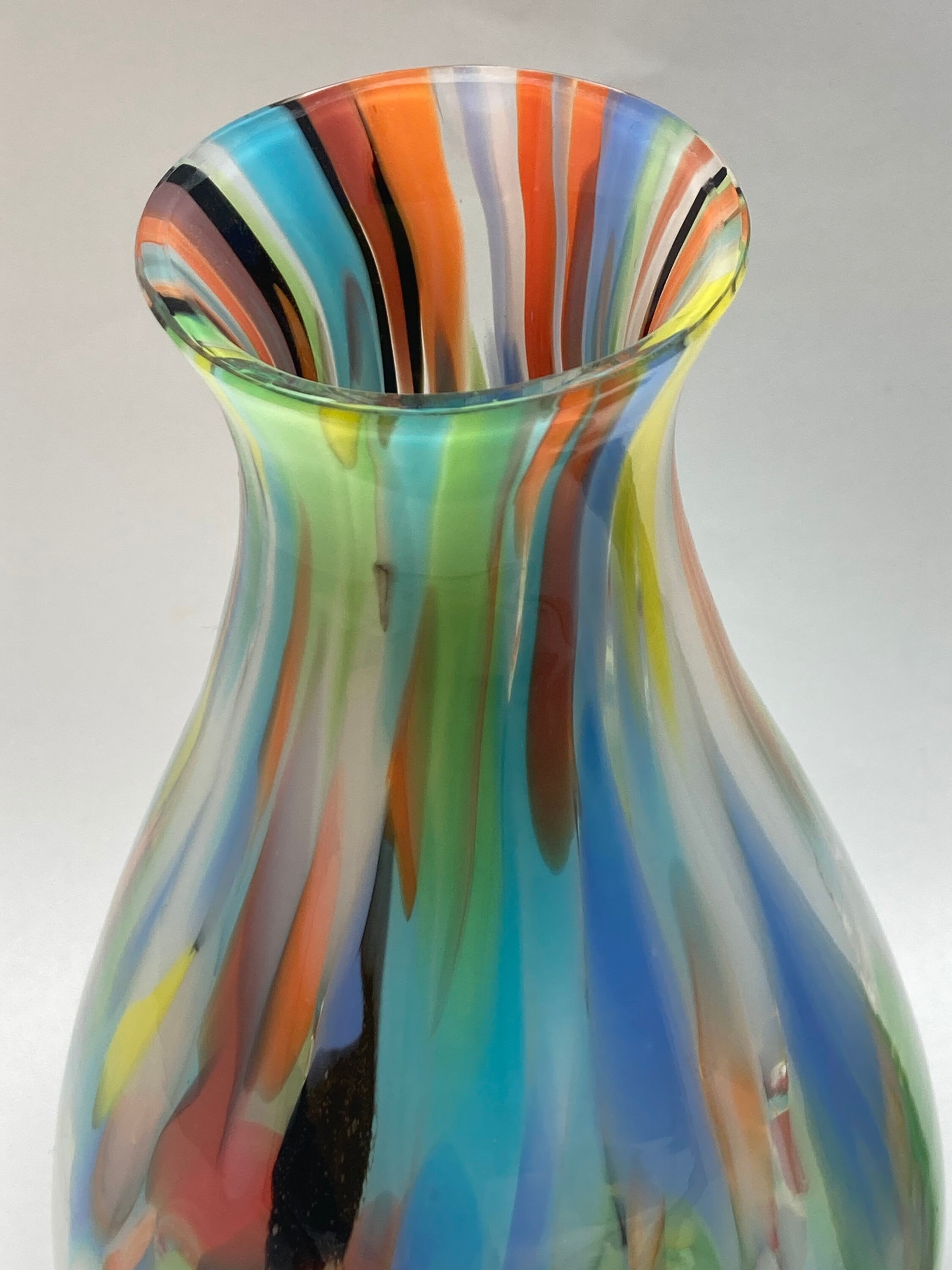 Brazilian Art Glass Murano Inspired Confetti Vasesfree Shipping - Etsy