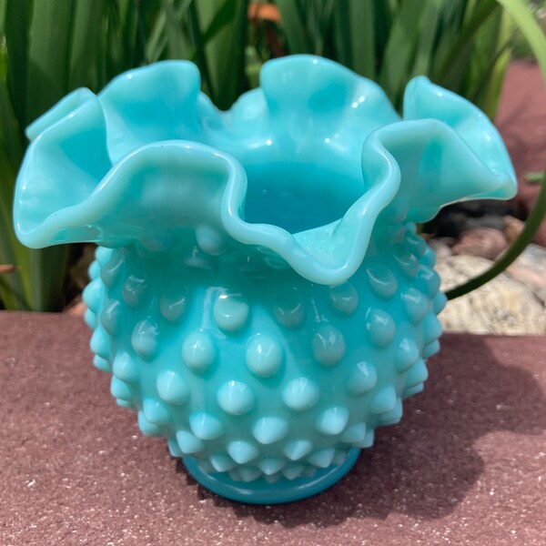 Turquoise Milk Glass - Etsy