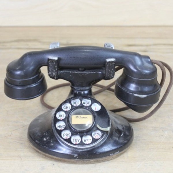 Black Bakelite Phone - Etsy