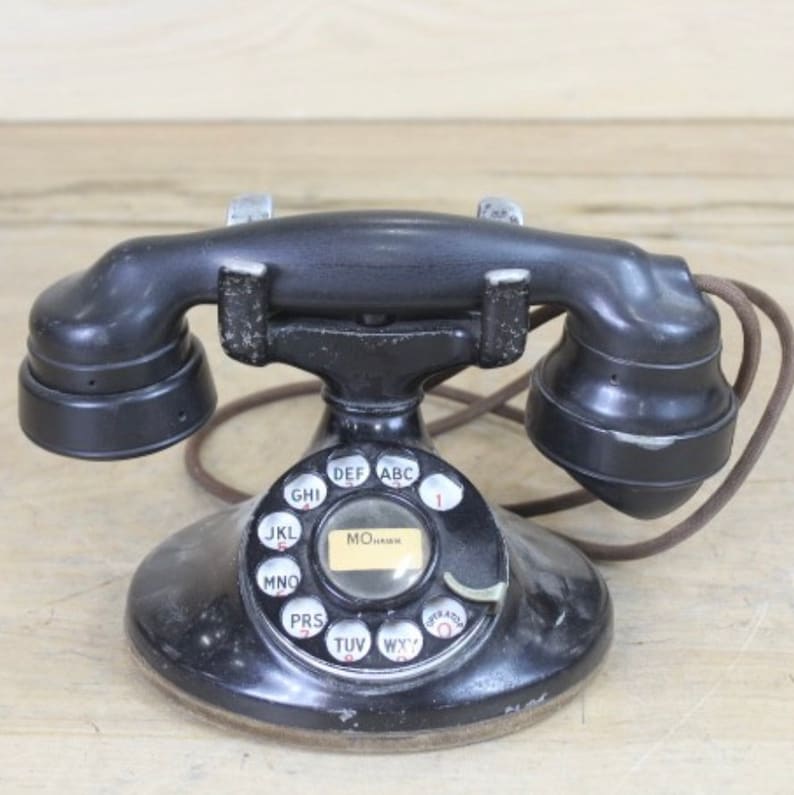 Vintage Western Electric Rotary Phone Bakelite Model E1 - Etsy