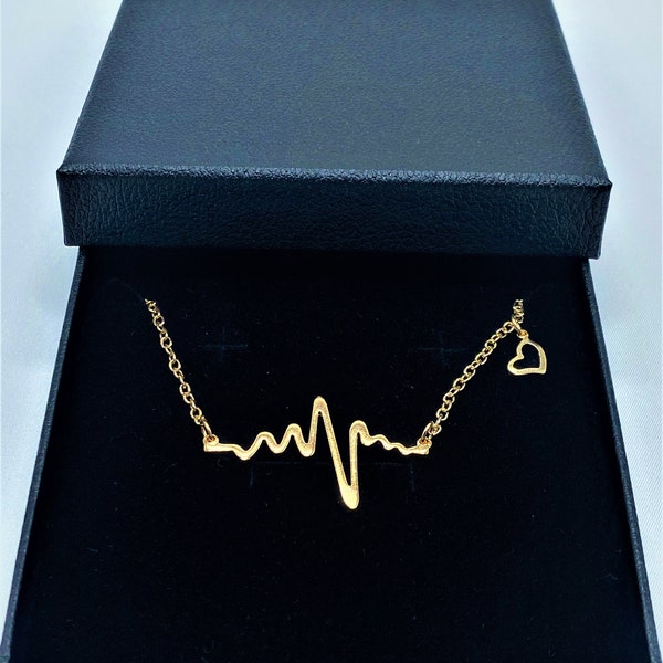 Heart Beat Necklace - Etsy