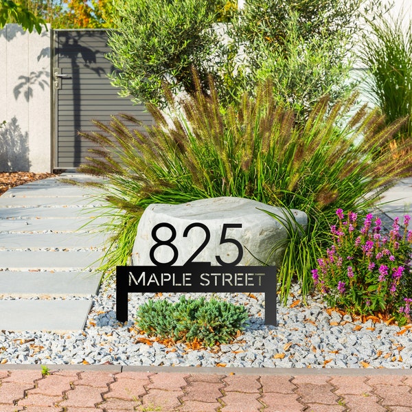 House Number Yard Sign - Etsy