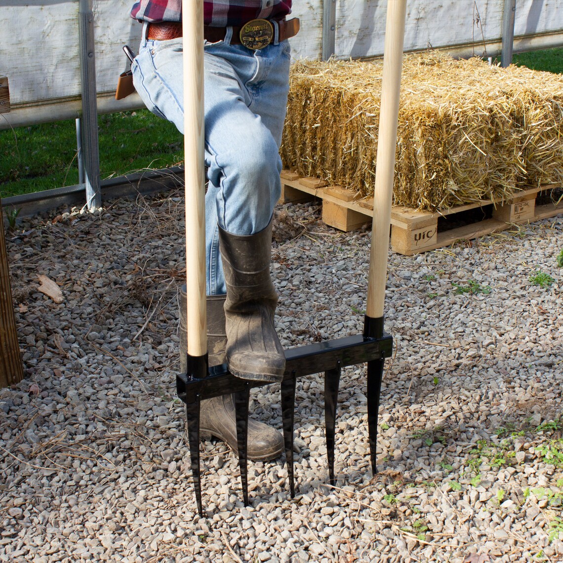 Broadfork Garden Tool 5 Tines Hand Tiller USA Made - Etsy