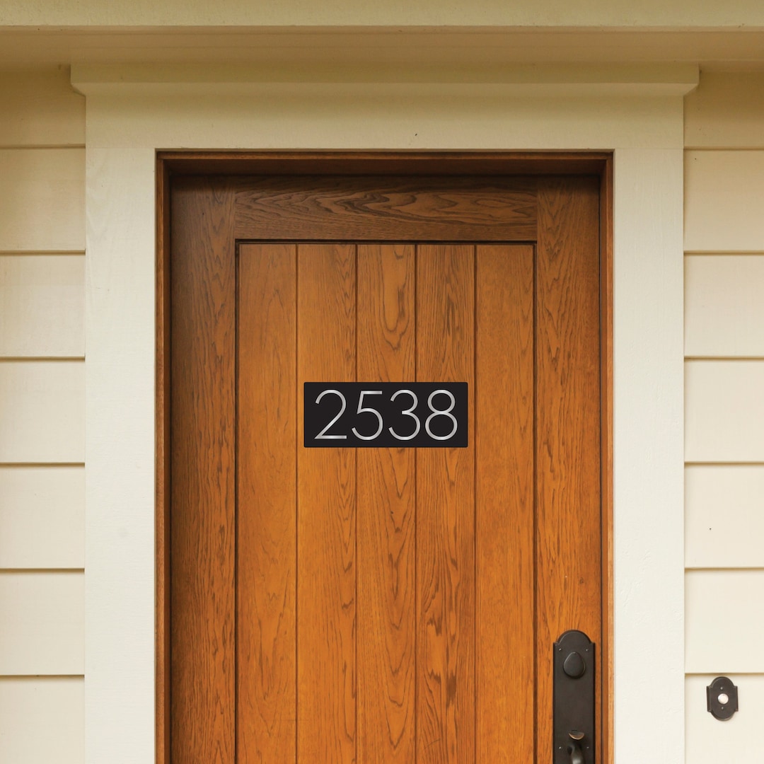 Door House Number Sign House Number Sign Custom House Numbers Steel ...