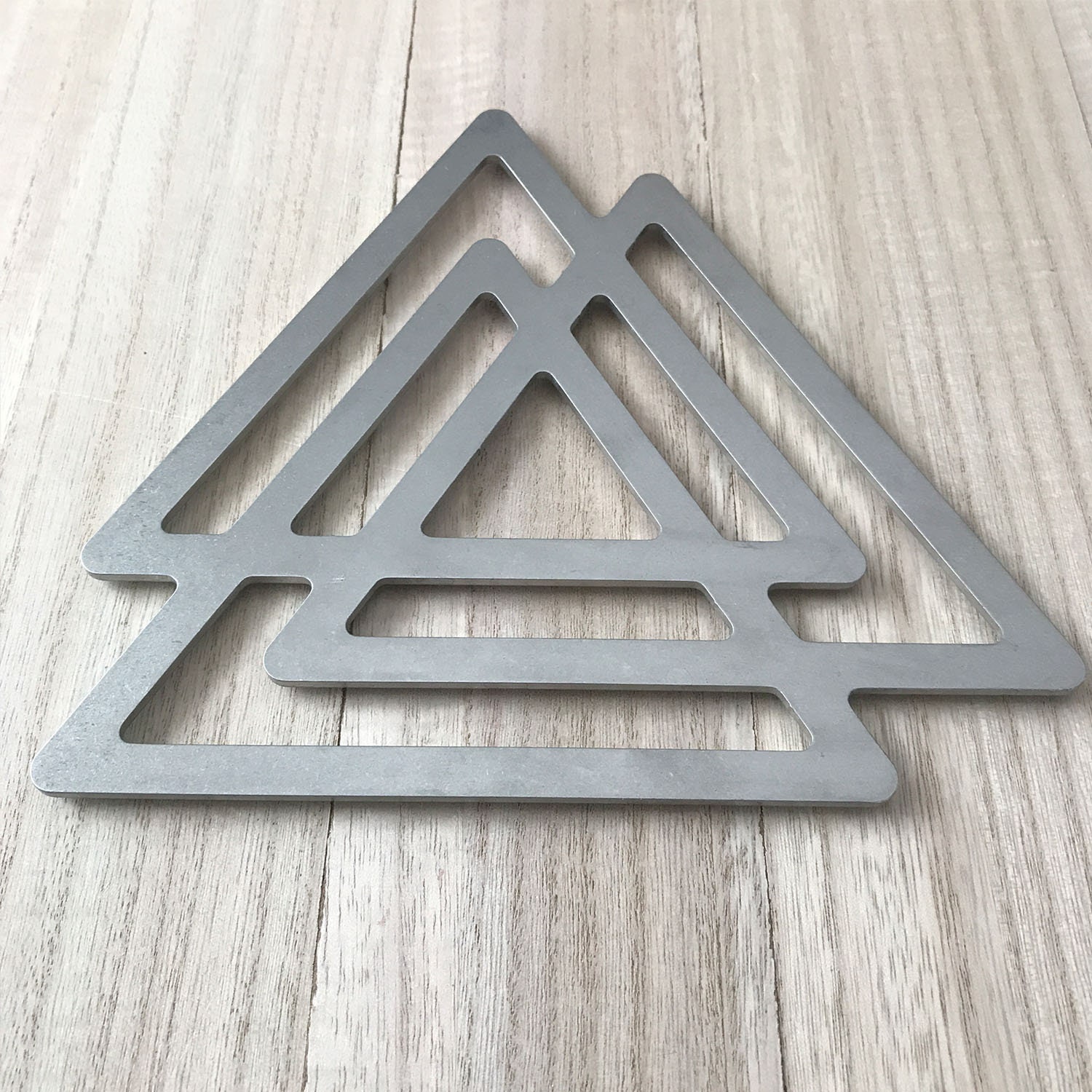 Geo Triangle Trivet Stainless Steel Geometric Trivet - Etsy