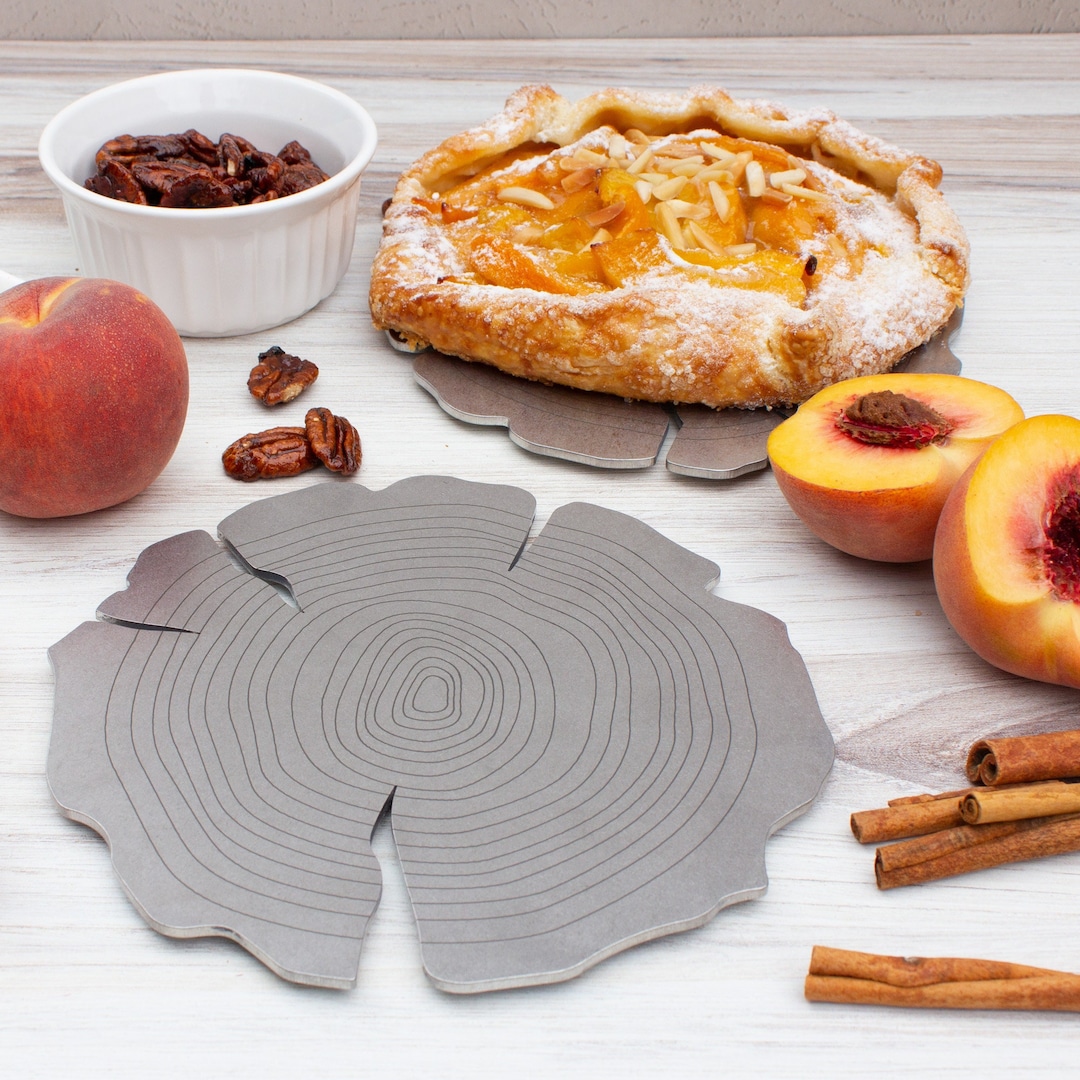 Metal Trivet and Cheese Board | Woodland Decor | Farmhouse Decor ...