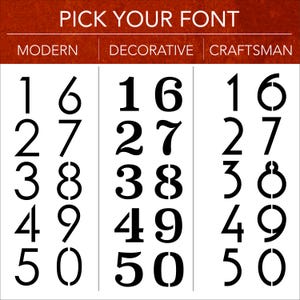 Personalized Rusty Address Staked Sign | Custom House Numbers | Rusty ...