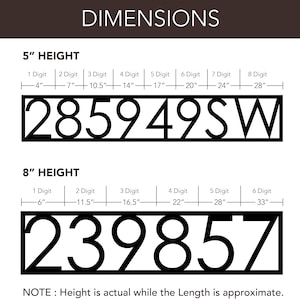 Modern Metal House Number Sign | House Address Number Sign | Mid ...