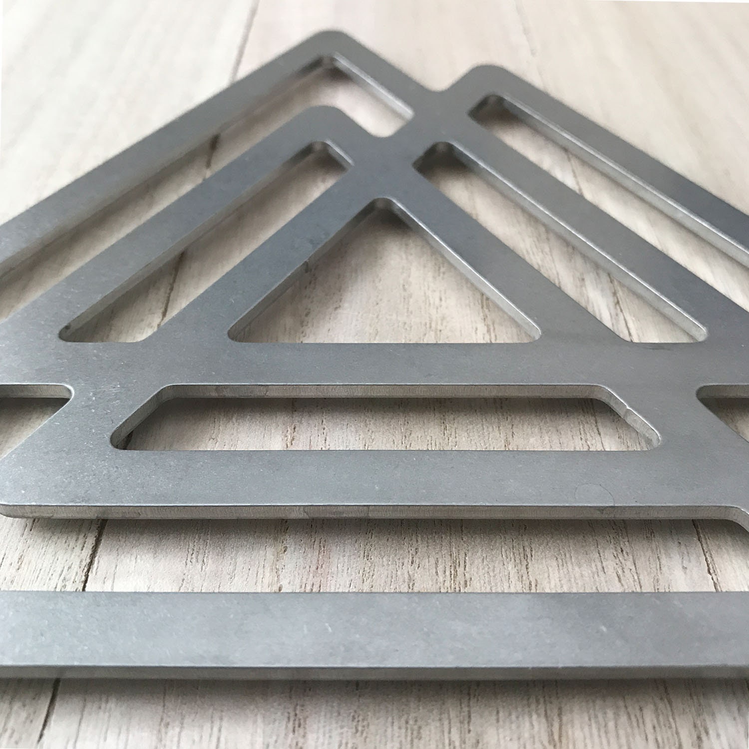 Geo Triangle Trivet Stainless Steel Geometric Trivet - Etsy