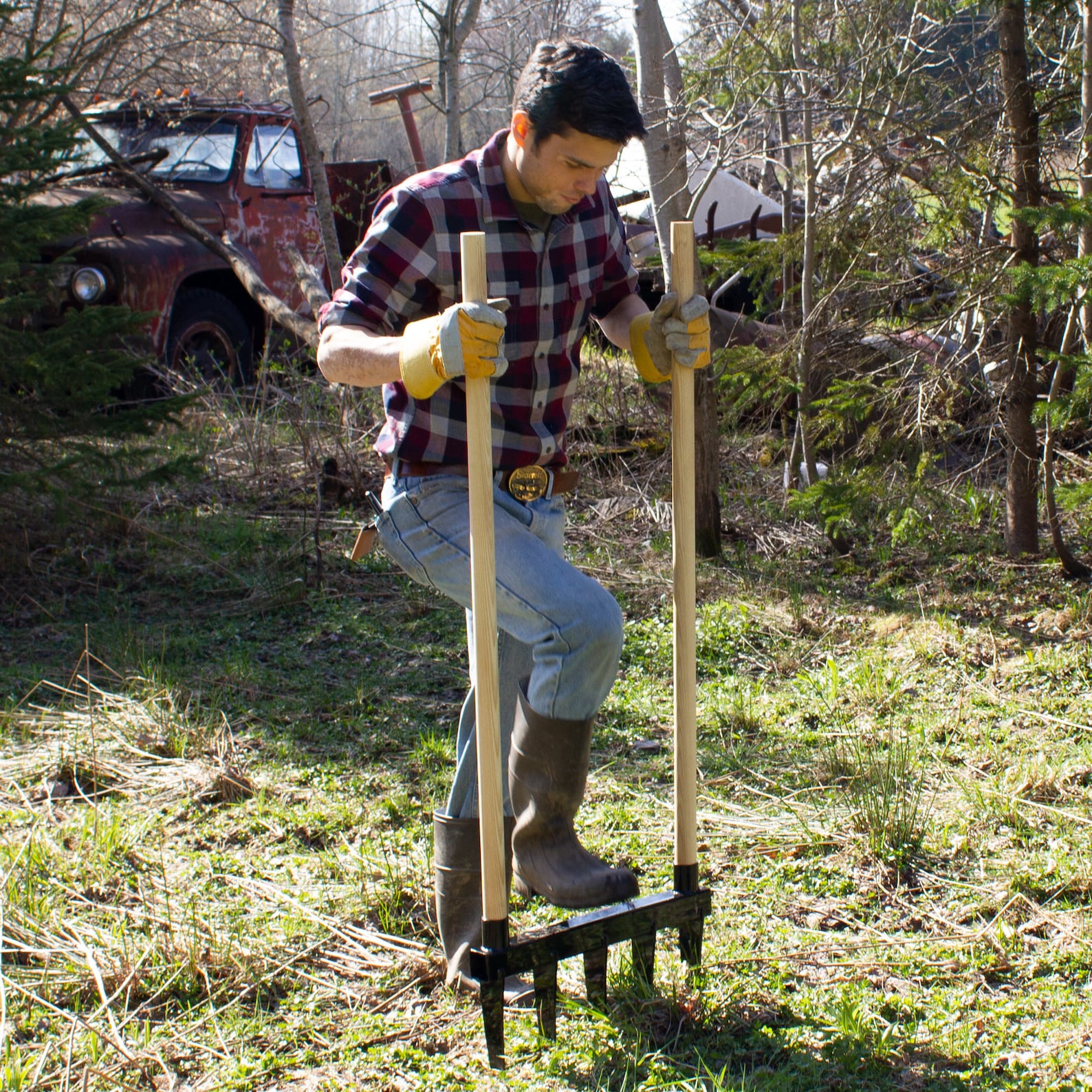 Broadfork Garden Tool 5 Tines Hand Tiller USA Made - Etsy