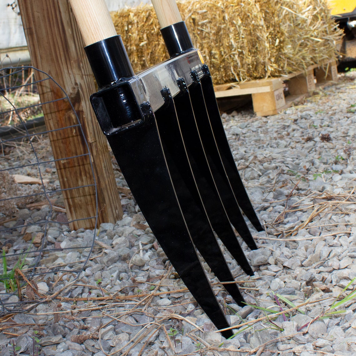 Broadfork Garden Tool 5 Tines Hand Tiller USA Made - Etsy