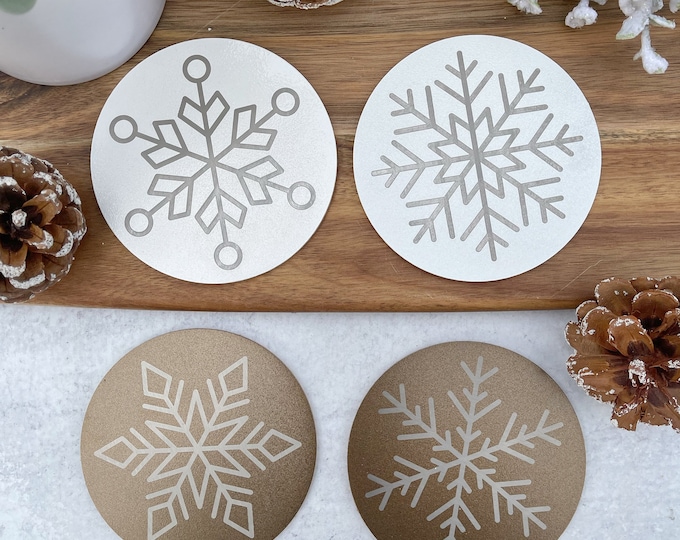 Winter Wonderland Resin Coasters 4 in Iced Blue With a Sparkle ...