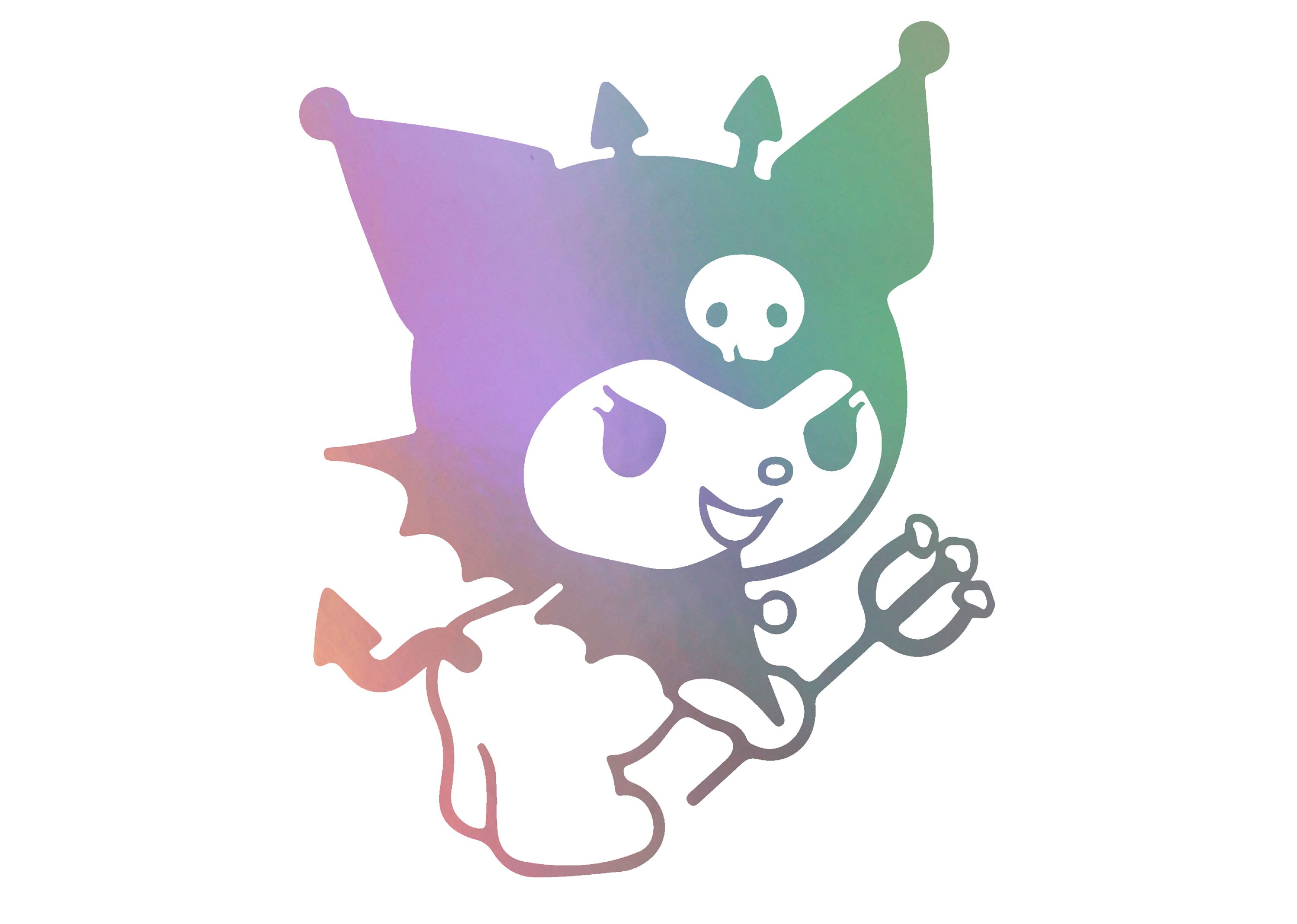 Cute Kuromi Devil Vinyl Decal Sticker - Etsy
