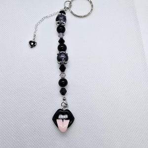 Gothic Keychain Edgy Black Lipstick Keychain the Ultimate Emo and Goth ...