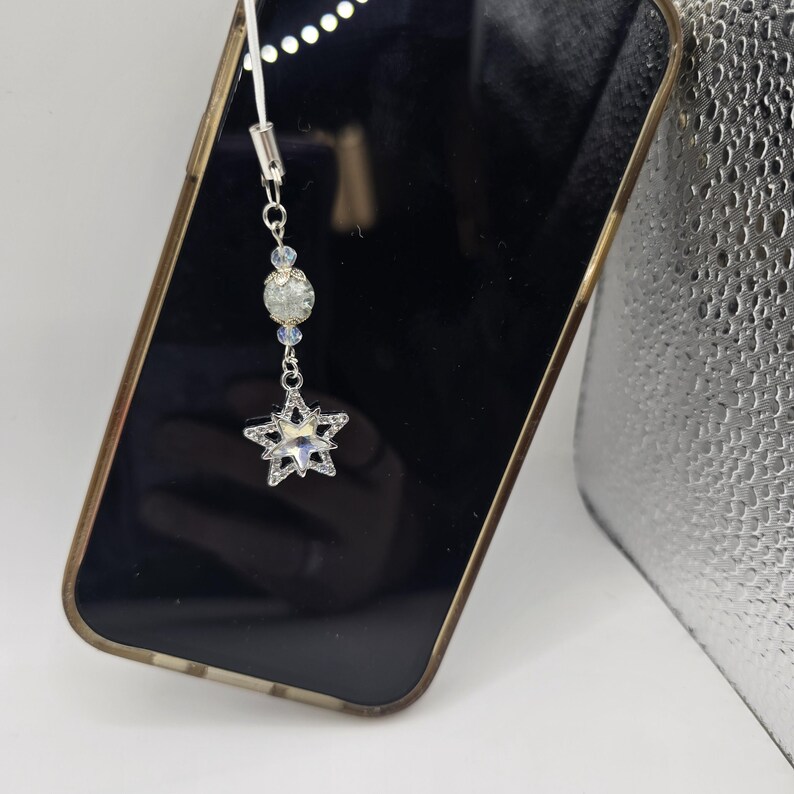 Iridescent Star Phone Charm: Celestial Phone Decoration - Etsy