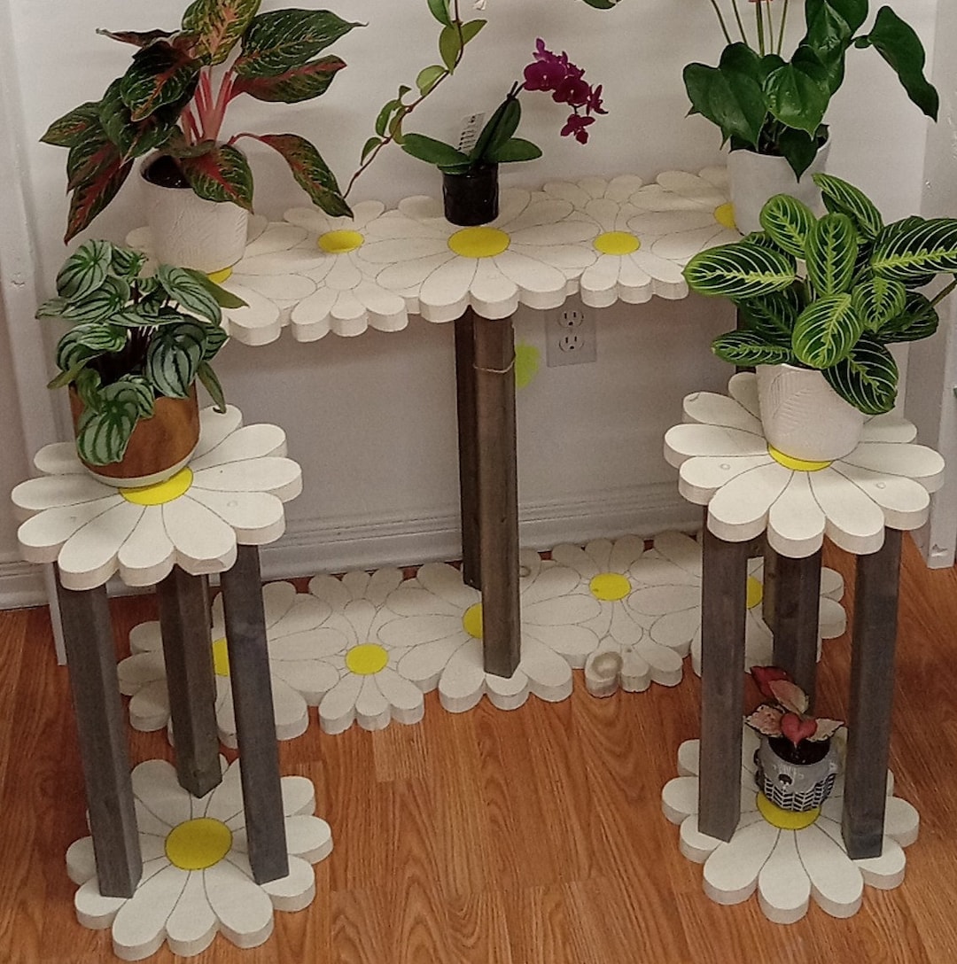 Large Daisy Shelf With 2 Smaller Shelves - Etsy