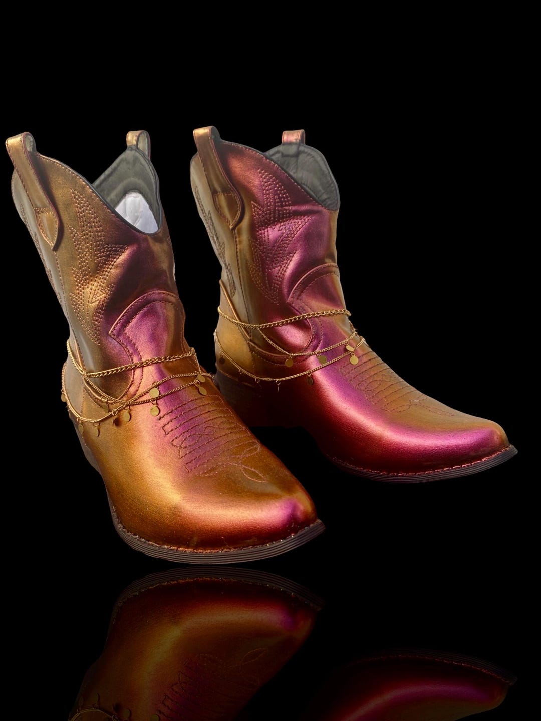 Custom Hand-painted Cowboy Boots Unique Personalized Western Footwear ...